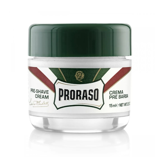 PRORASO| Pre-Shave Cream Refreshing Eucalyptus 15 ml → Shaver.se